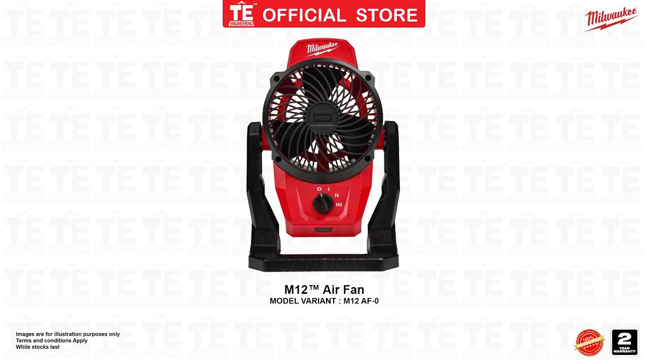Milwaukee M12 Air Fan (MODEL VARIANT : M12 AF) - YouTube