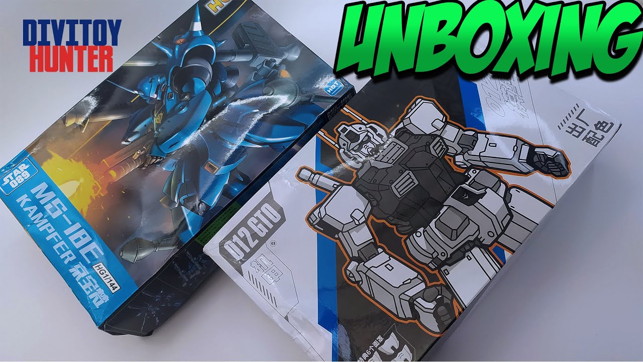 UNBOXING KAMPFER (RED) HG 1/144 STAR MODEL AND RX--78-2 (ROLLOUT COLORS ...