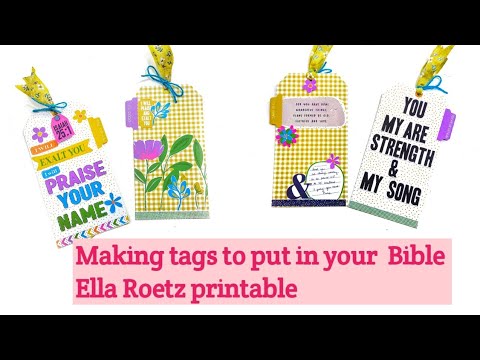 Making tags to put in my bible | Beginners Bible Journaling | Ella ...