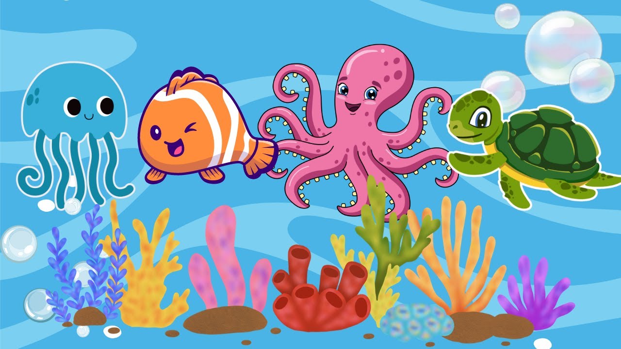 Let’s Dance with Sea Animals | Sea animals song for kids + More kids ...