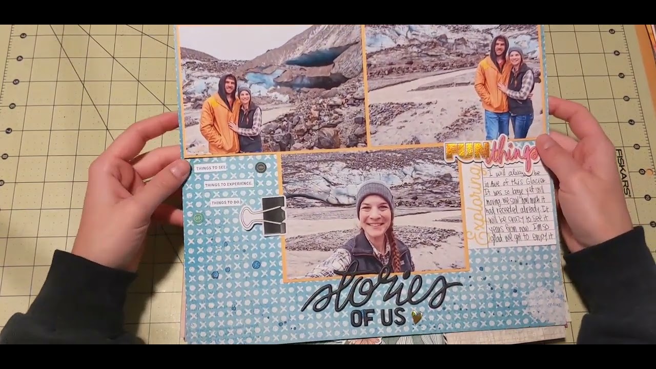 Scrapbook Layout Flip Through: Alaska - YouTube