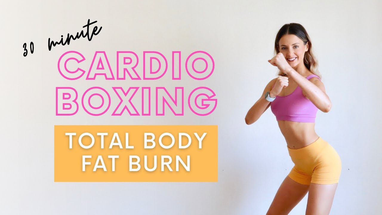 CARDIO BOXING WORKOUT AT HOME | 30 min Fat Burning HIIT - YouTube