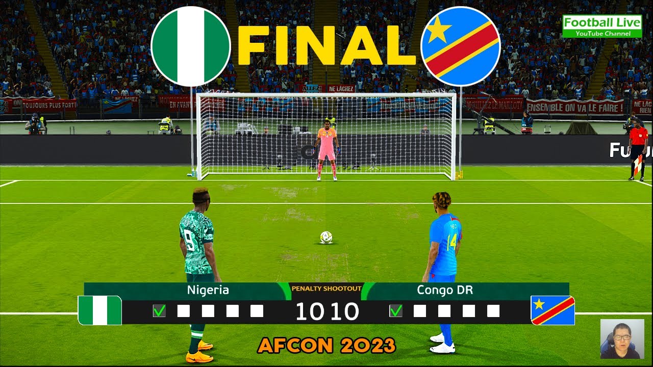 Nigeria 🆚 DR Congo - Penalty Shootout 2024 | FINAL African Cup of ...