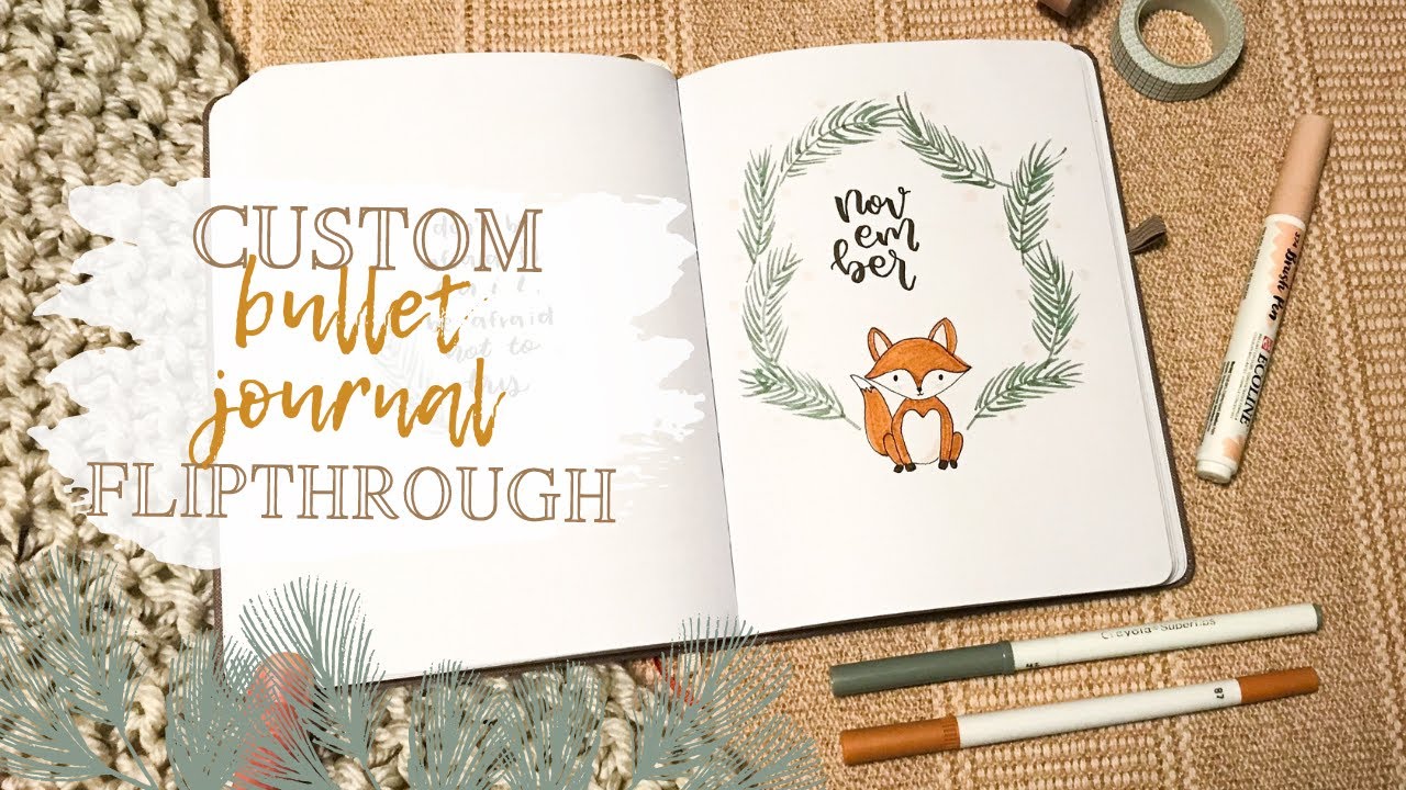 CUSTOM BULLET JOURNAL FLIP THROUGH #14 | 2021 Aesthetic bujo ...