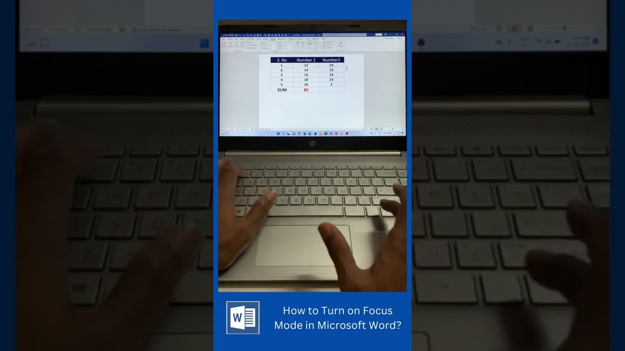 How to Turn on Focus Mode in Microsoft Word? - YouTube