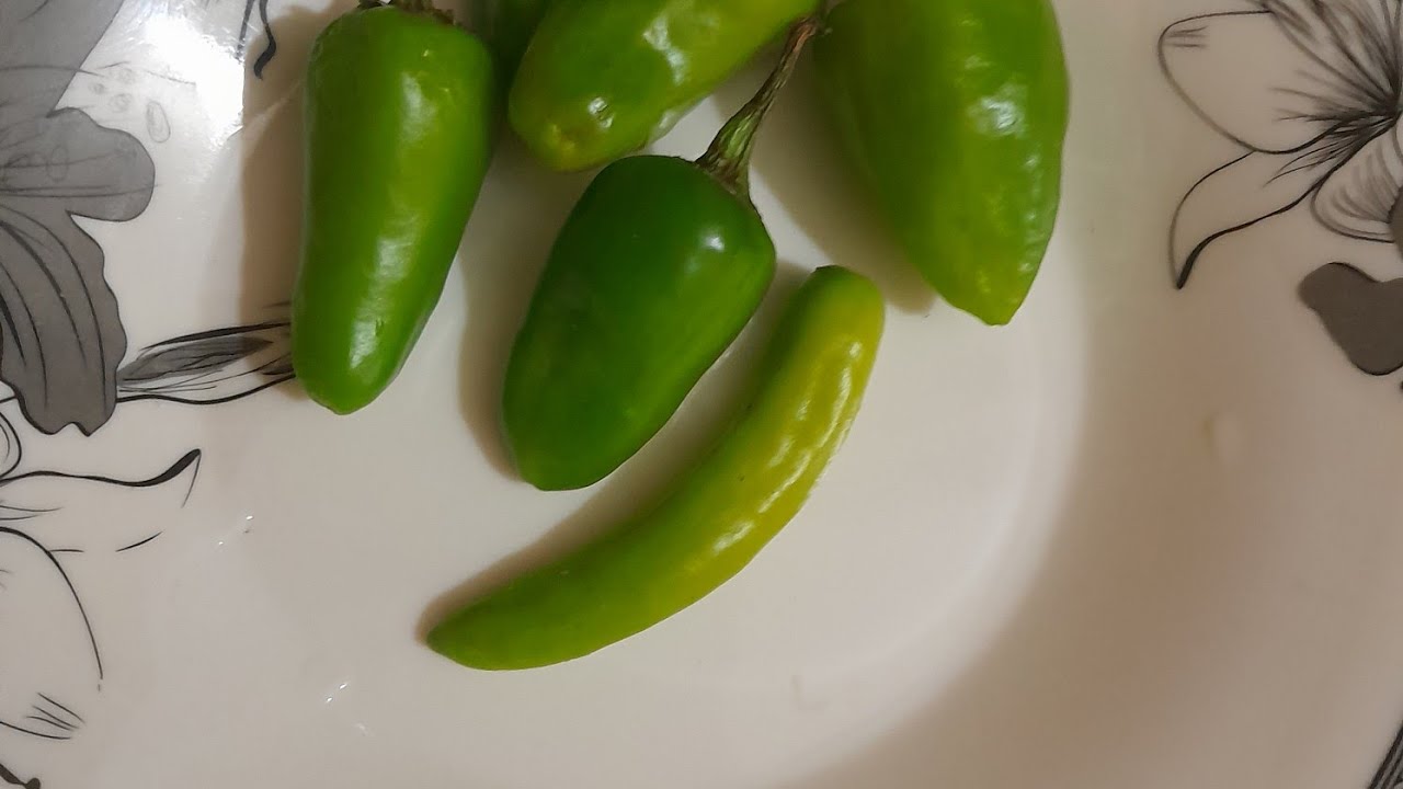 Green Chilli Fry Recipe. - YouTube