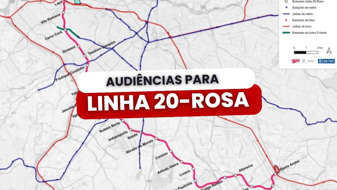 TRÊS AUDIÊNCIAS VÃO DEBATER O PROJETO DA LINHA 20 DO METRÔ (SP-ABC ...
