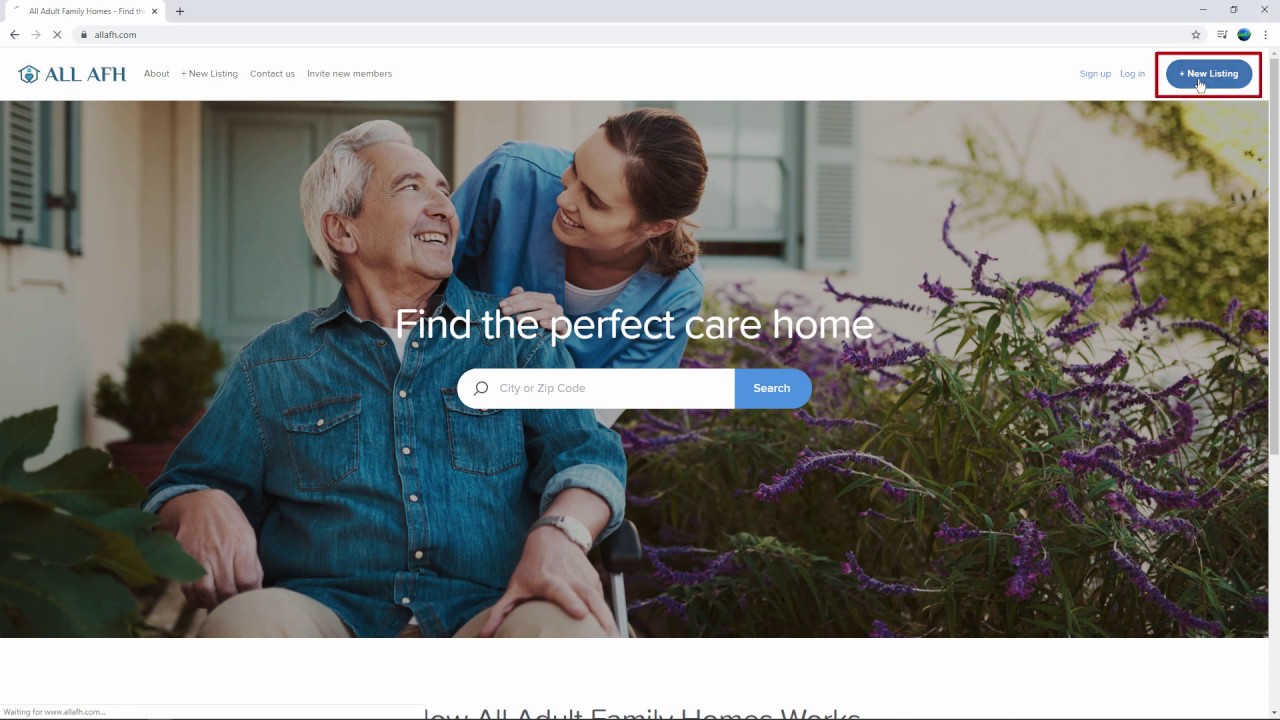 How to list your care home on allafh.com - YouTube