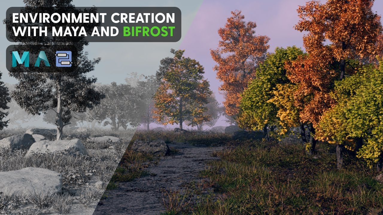 Environment Creation with Maya and Bifrost - YouTube