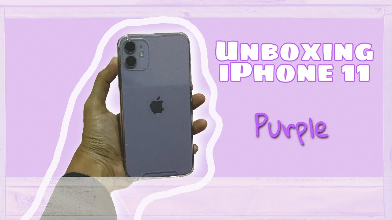 iphone 11 Purple Unboxing! - YouTube