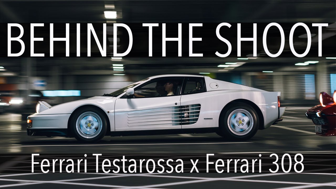 EPIC Ferrari Testarossa and (ELECTRIC!) 308- Behind The Shoot - YouTube