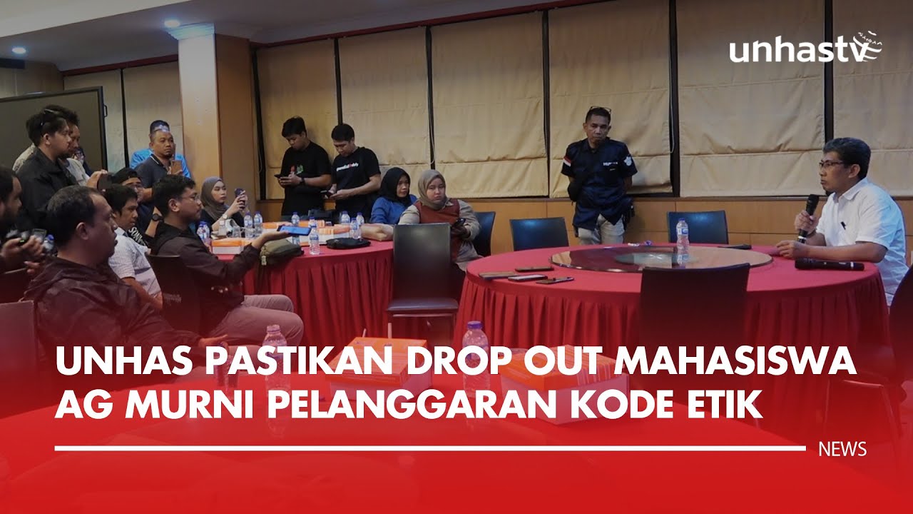 Unhas Pastikan Drop Out Mahasiswa AG Murni Pelanggaran Kode Etik - YouTube