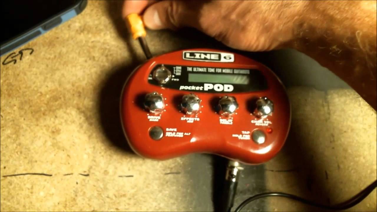 Line 6 Pocket POD foot switch pedal mod - YouTube