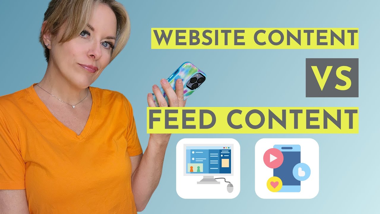 The Difference Between Website Content and Feed Content - YouTube
