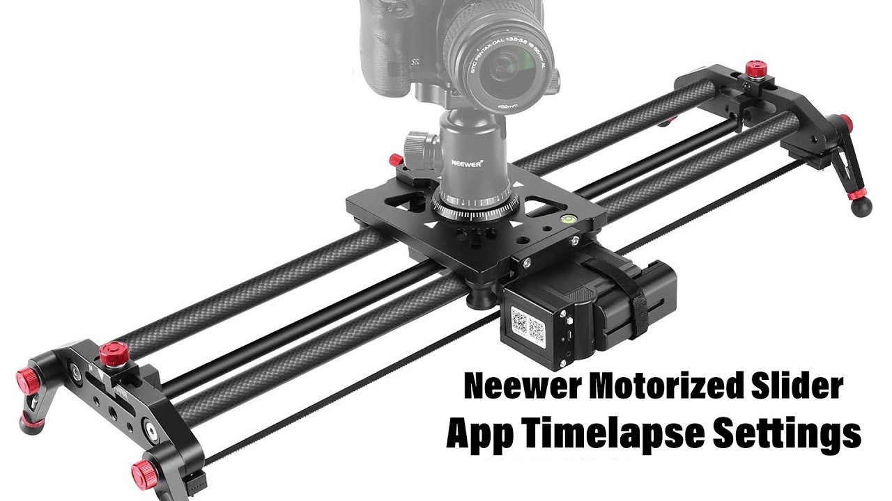 Motorized Neewer Slider - Time lapse Settings - YouTube