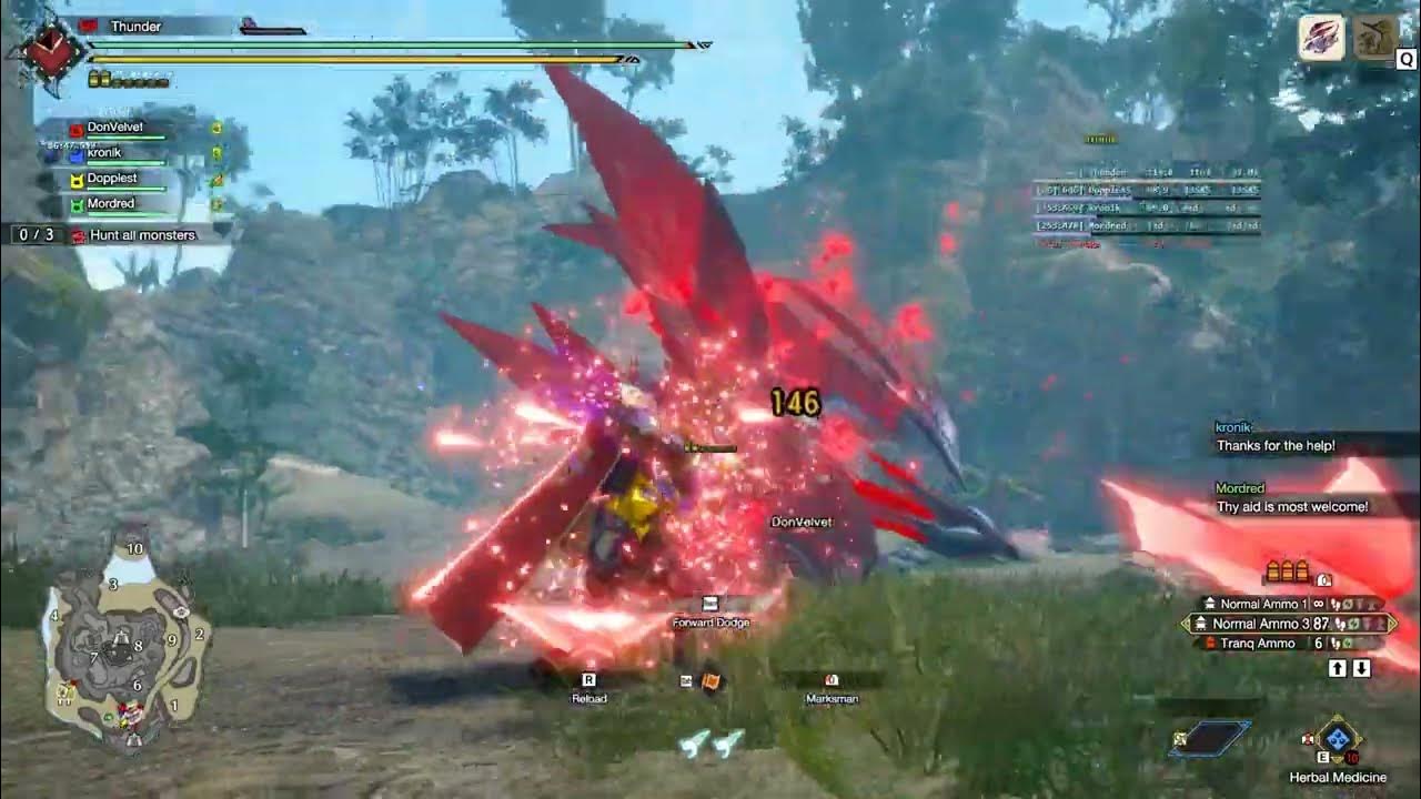 Monster Hunter Rise Sunbreak - Gameplay 194 - Anomaly Investigation:Lunagaron-GoldRath ...