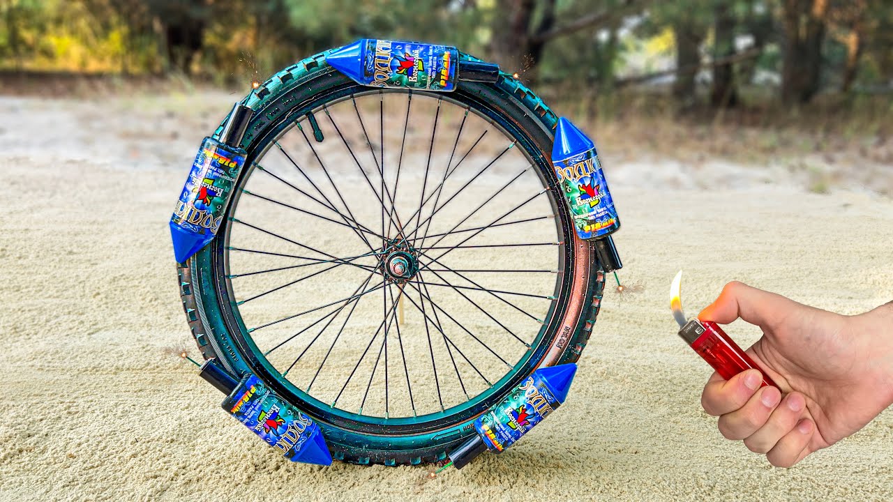 EXPERIMENT: How Far Can The Wheel Roll?? - YouTube