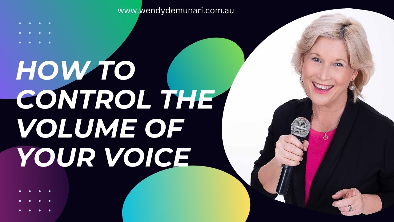 HOW TO CONTROL THE VOLUME OF YOUR VOICE - YouTube