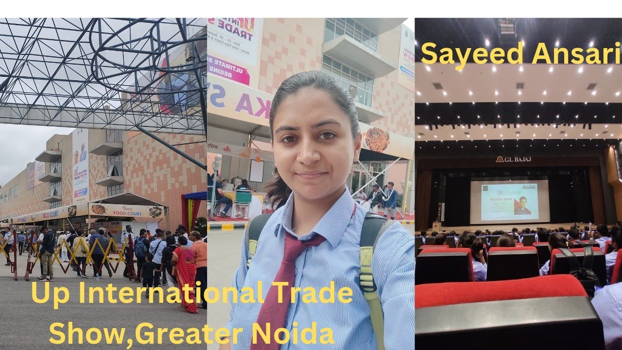 UP International Trade Show Gye 😍 || Sayeed Ansari (Aajtak Anchor) aye ...