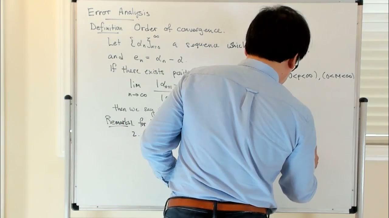 Order of convergence for the bisection and Newton methods - YouTube