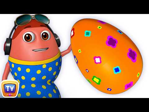 Learn ORANGE Colour with Johny Johny Yes Papa | Surprise Eggs Colours Ball Pit Show | ChuChuTV 3D
