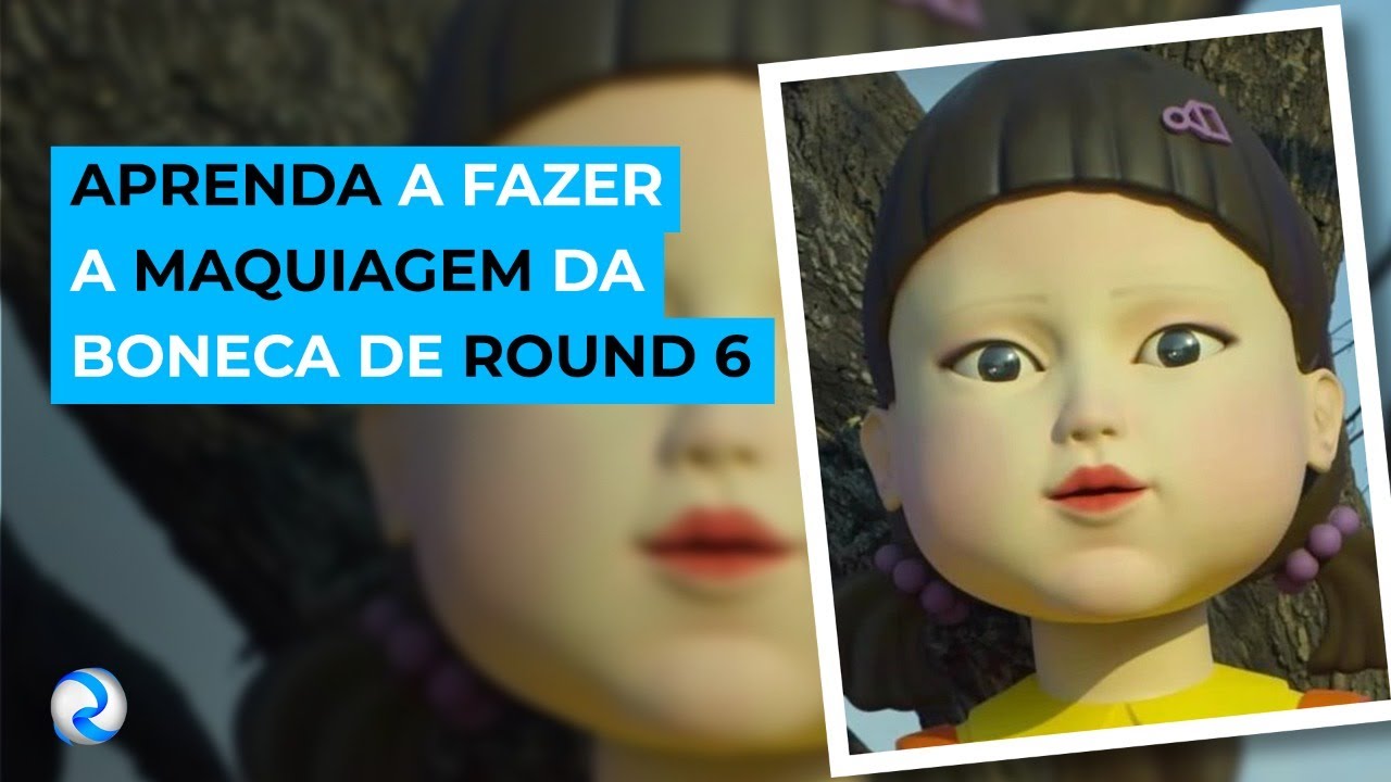 Aprenda a fazer a maquiagem da boneca de Round 6 - YouTube
