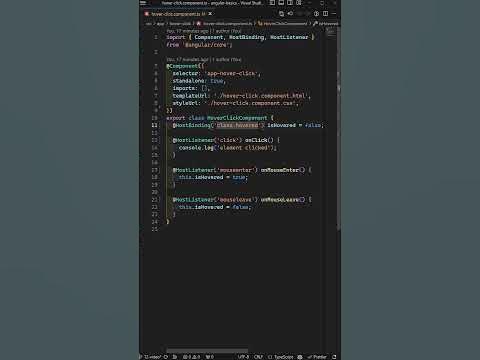 Angular 17 Tutorial: Mastering MouseEnter & MouseLeave Events with HostListeners - #Angular17 ...