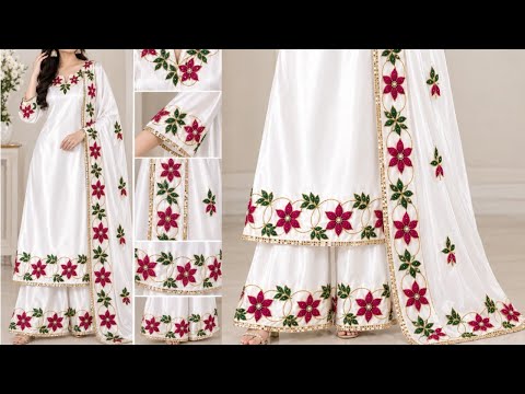 🔥Simple Sewing Machine Se Itna Beautiful Gotta Patti Design 😍 Easy & Stylish Suit Design 2026 #viral