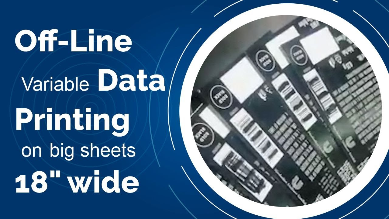 Off-Line Variable Data Printing on Big Sheets 18" Wide - YouTube