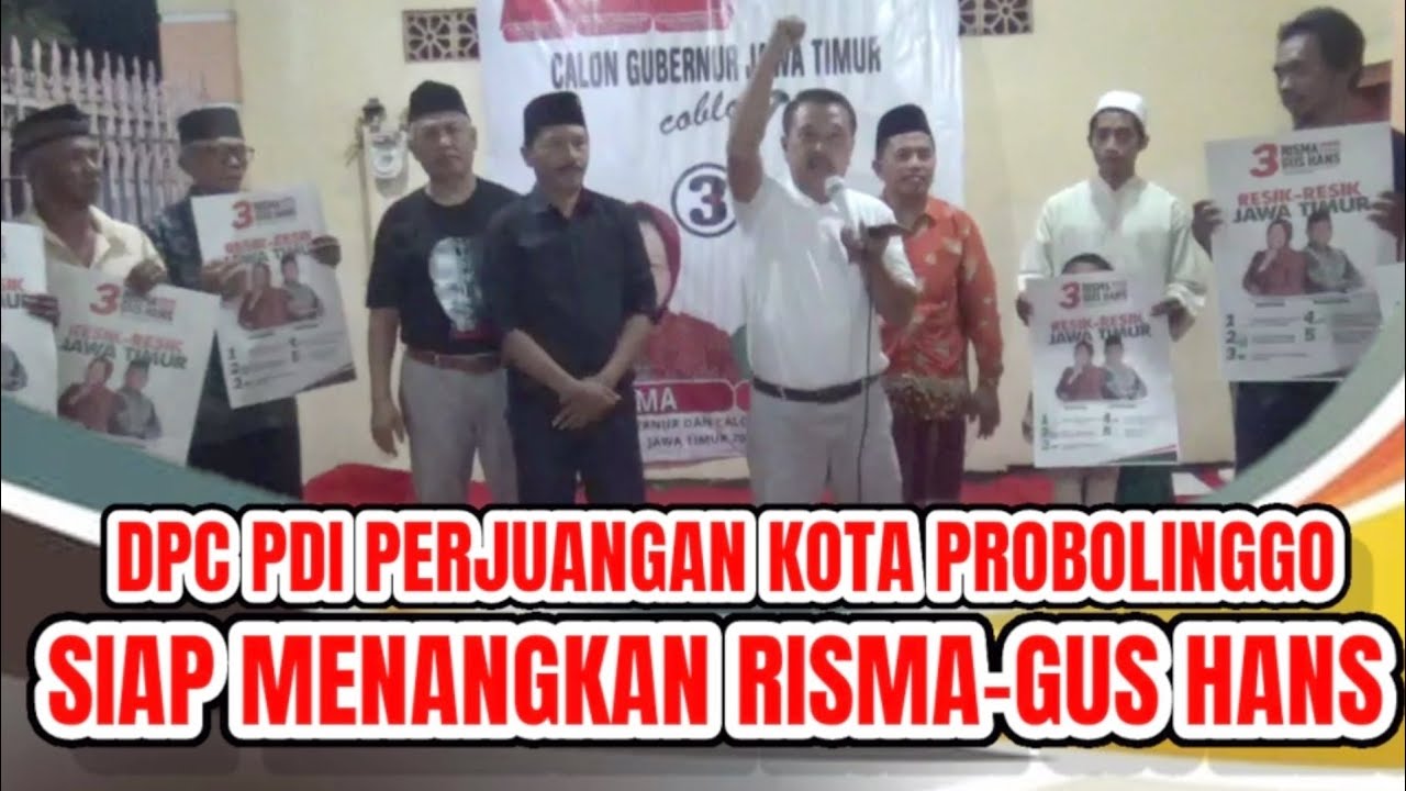 Pengurus Bidang Hukum PDI Perjuangan Kenalkan Risma-Gus Hans ...