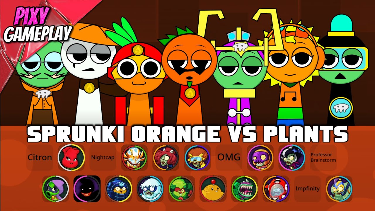 Incredibox Sprunki Orange vs Plants - Juice with musical vibrations ...