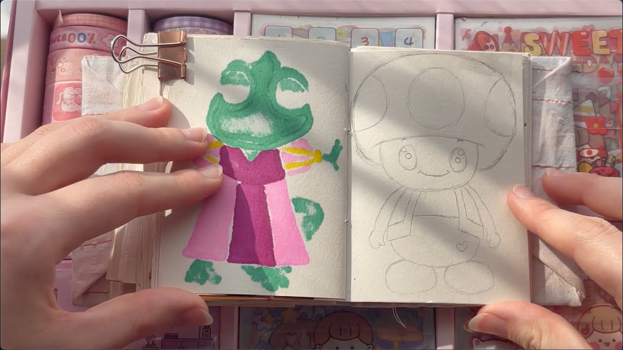 HOW TO DRAW TOAD FROM MARIO KART STEP BY STEP VERY CUTE 🍄 - YouTube