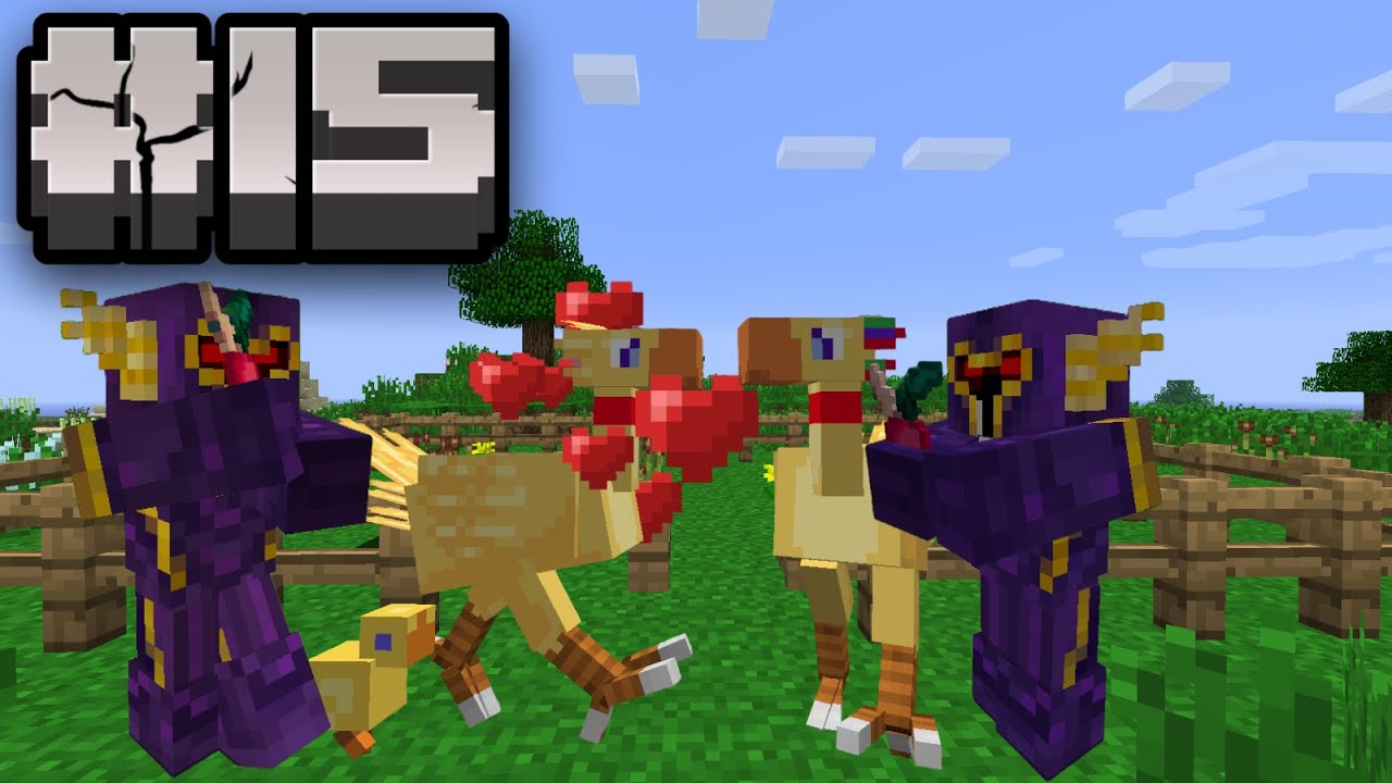Minecraft: Hexxit Ep. 15 - Chocobo Breeding - YouTube