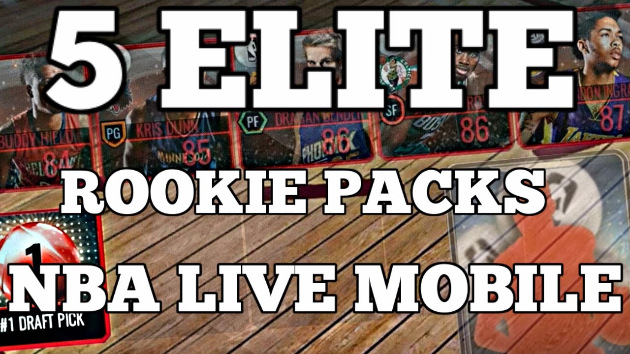 5 ROOKIE ELITE PACK OPENING | NBA LIVE MOBILE ! - YouTube