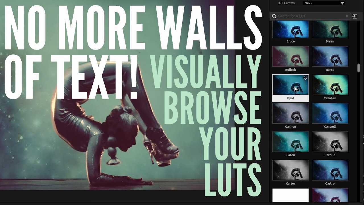 Tip Tuesday - Visually Browse your Custom LUT Library with Magic Bullet ...
