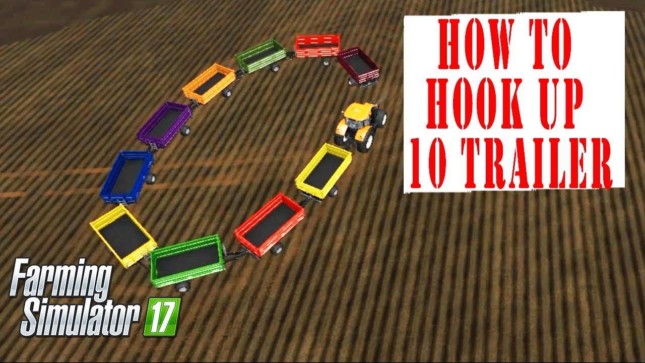 How To Hook Up 10 Trailer To Your Tractor ? Farming Simulator - YouTube