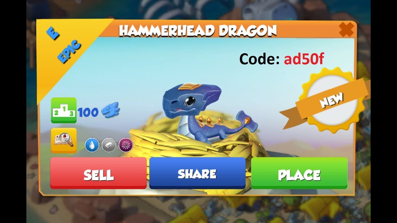 How to get Hammerhead dragon, Did you get Hammerhead dragon in Dragon ...
