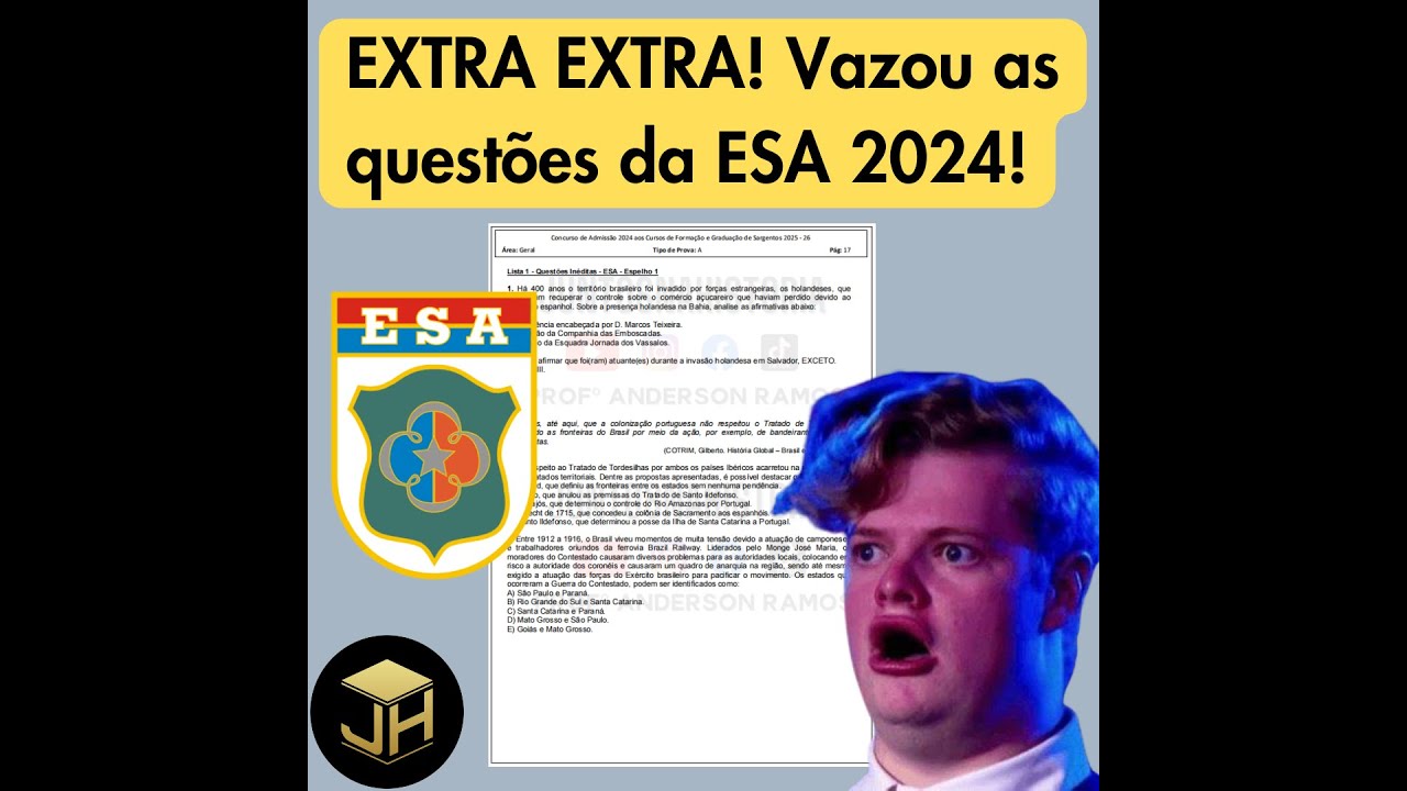 Professor Anderson - Correção das Listas Inéditas ESA - Lista 2024 ...
