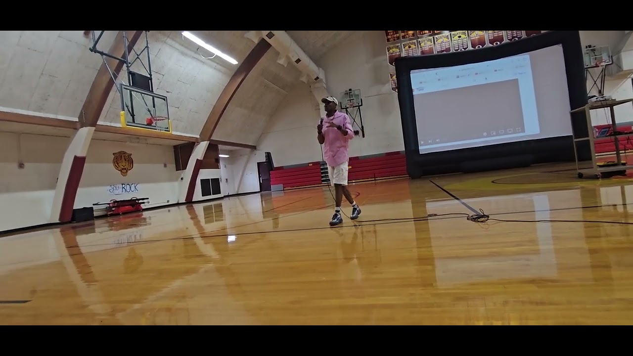 Olympic Triple Jumper Gold Medalist Kenny Harrison Dunk from 3 point ...