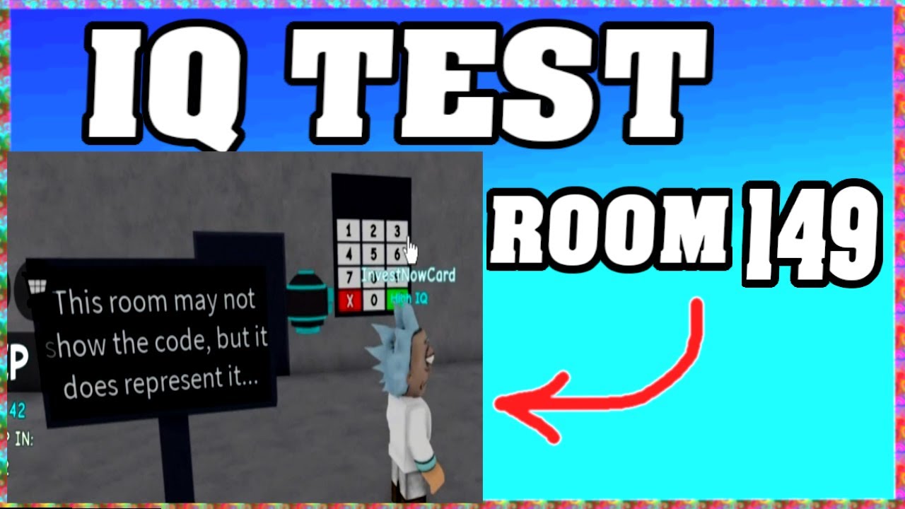 ROOM 149 IQ TEST Roblox Walkthrough 🧠 [Full Guide English] - YouTube