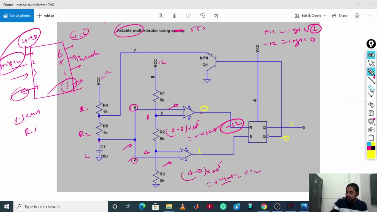 LT spice and theory of Astable Multivibrator using 555 timer - YouTube