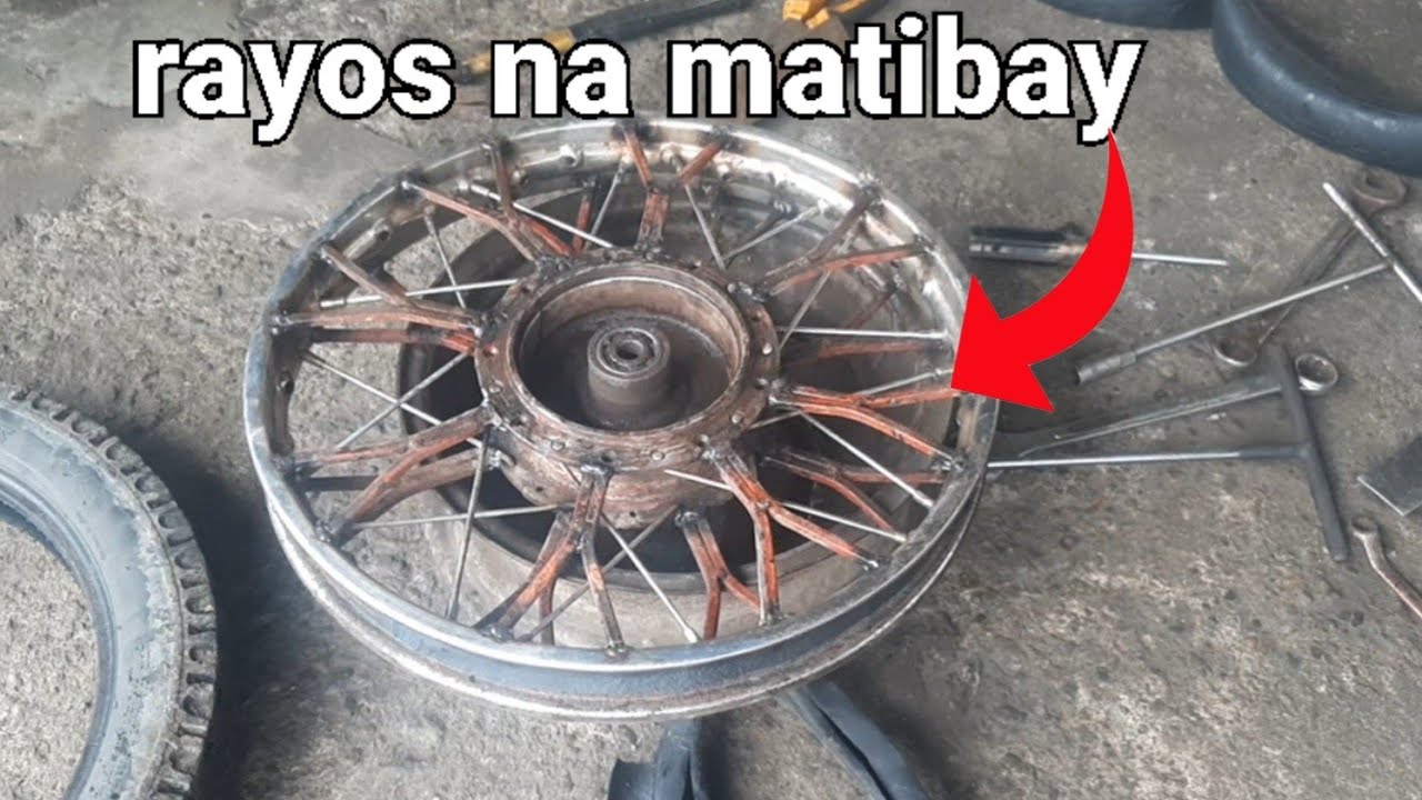 Amazing spoke or Rayos Y-design made of steel bars (Rim Motor Tricycle ...