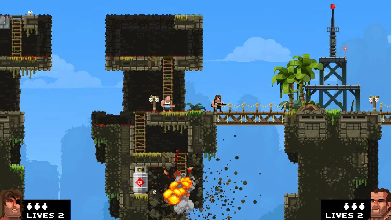 Broforce Co-op with Bwortang and MrBaddog - YouTube
