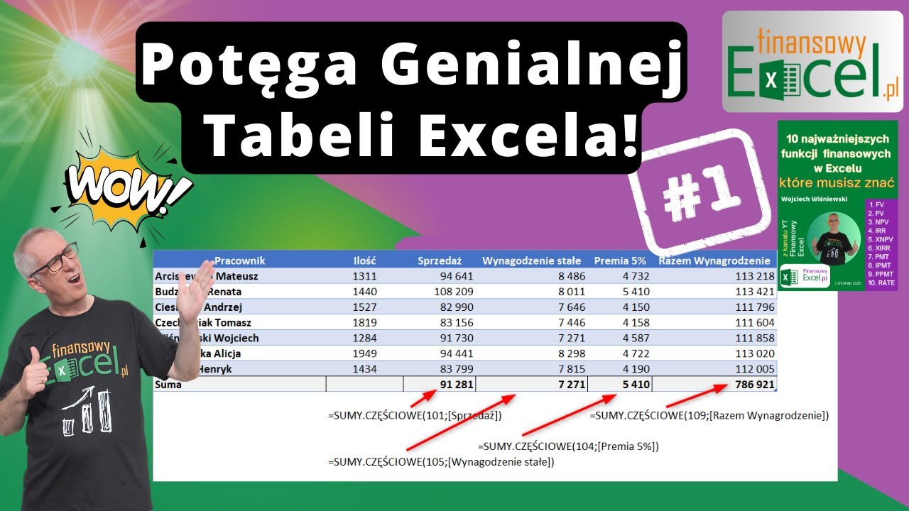 152. Tabela - Magiczne Narzędzie Excela cz.1 - YouTube