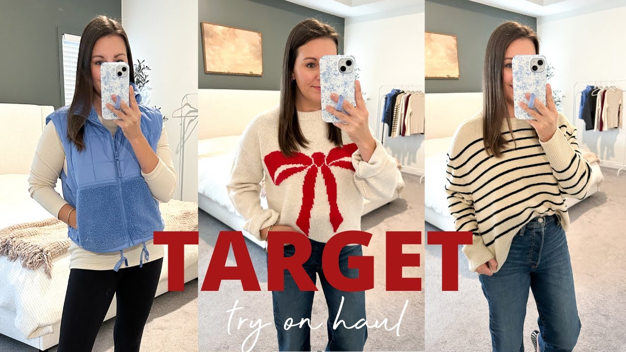 TARGET WINTER TRY ON HAUL 2024 | Affordable outfits from Target - YouTube