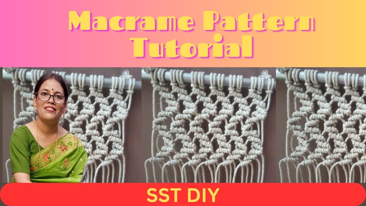 Macrame Pattern #videoyoutube #viralvideo #macramecreation #macrametutorial #diy #macramepattern ...