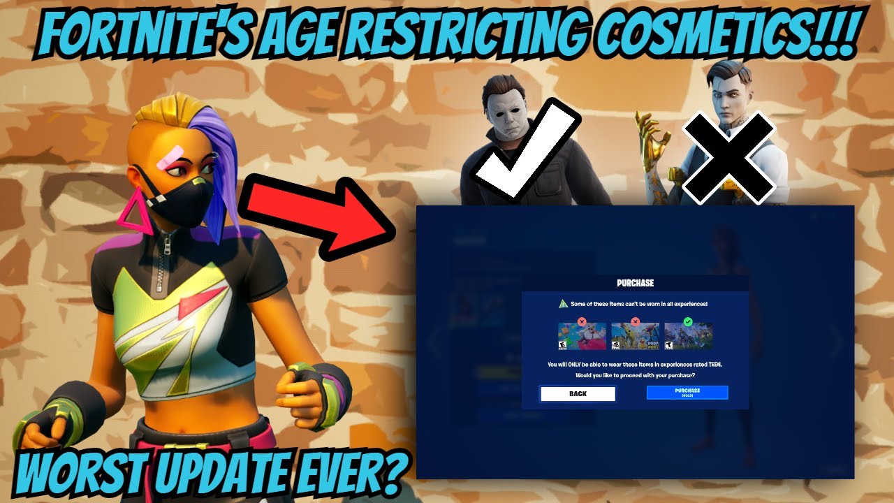 Fortnite's Age Restricting Cosmetics! Worst Update in Fortnite History ...