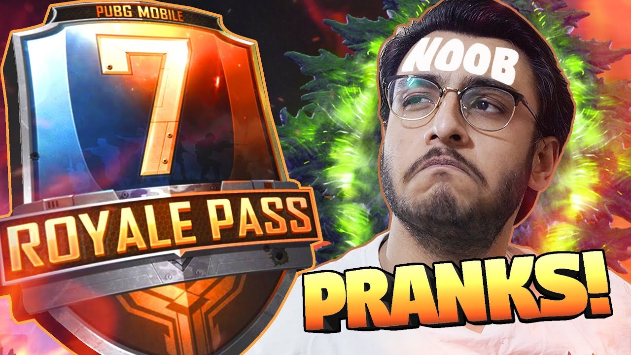 PUBG MOBILE LIVE: TROLLING & NOOB PRANKS | SEASON 7 ROYAL PASS RANK ...