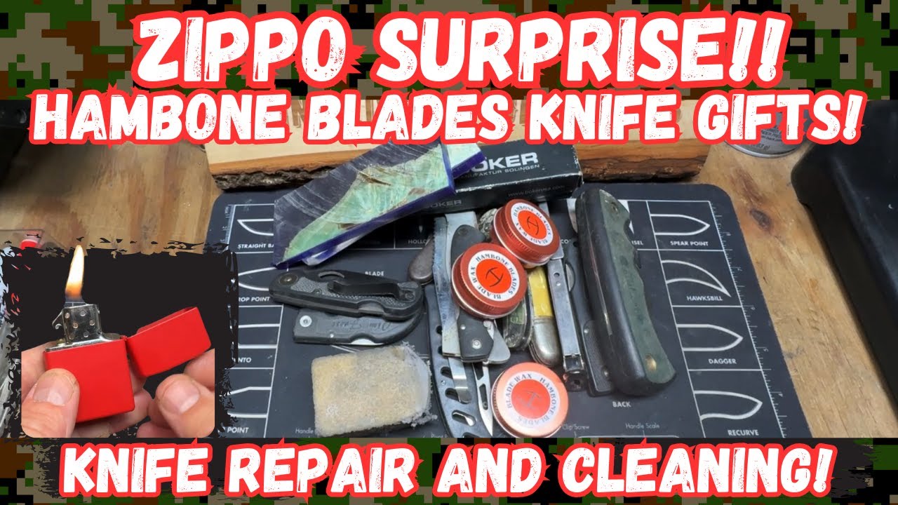 Zippo Surprise and Hambone Blades Knife Gifts Revealed!" - YouTube