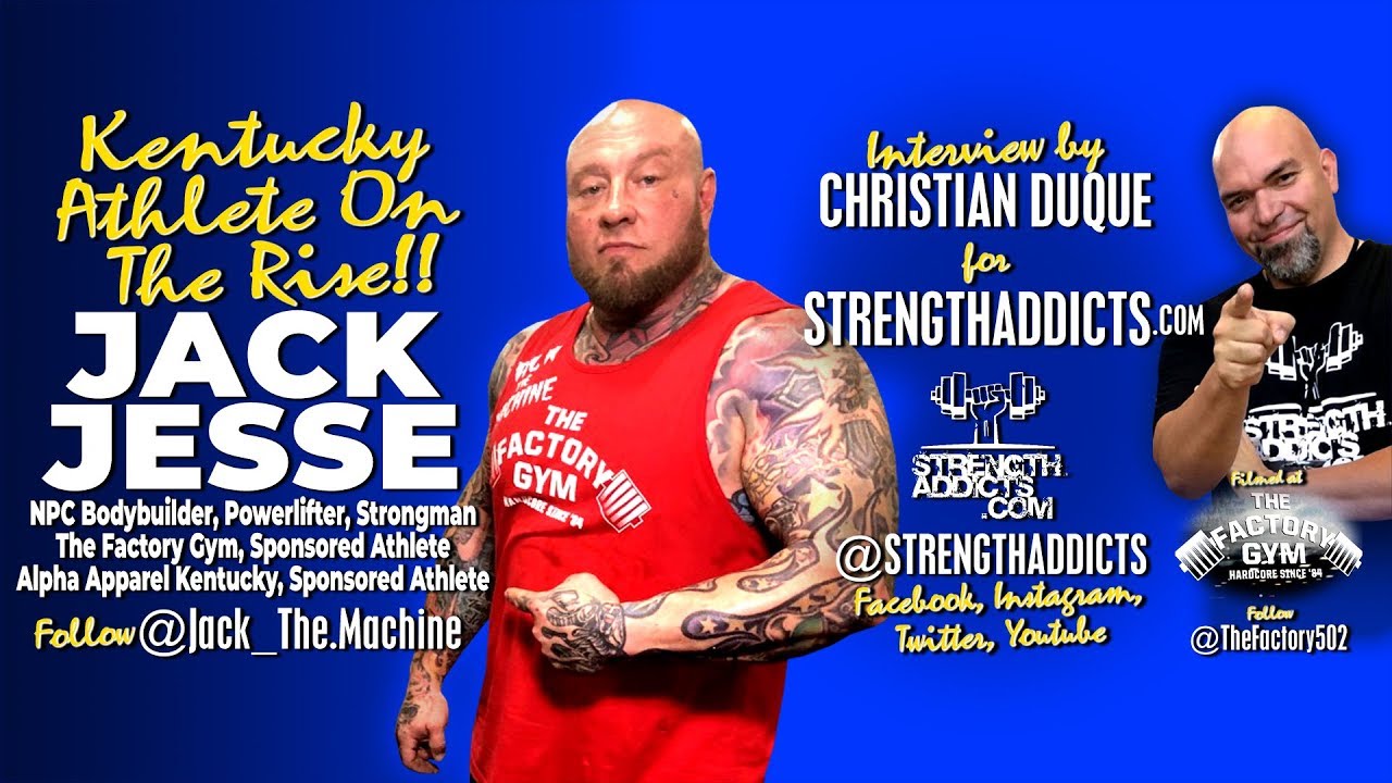 Jack Jesse - Strongman, Powerlifter, Bodybuilder - YouTube